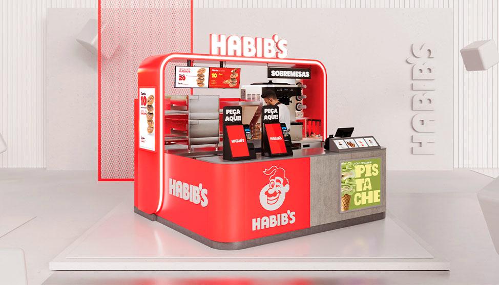 Habib's acelera expansão em shoppings e lança modelo quiosque