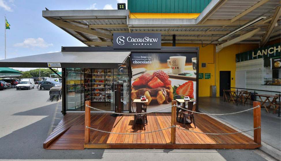 Modelo de lojas Container impulsiona a expansão da Cacau Show