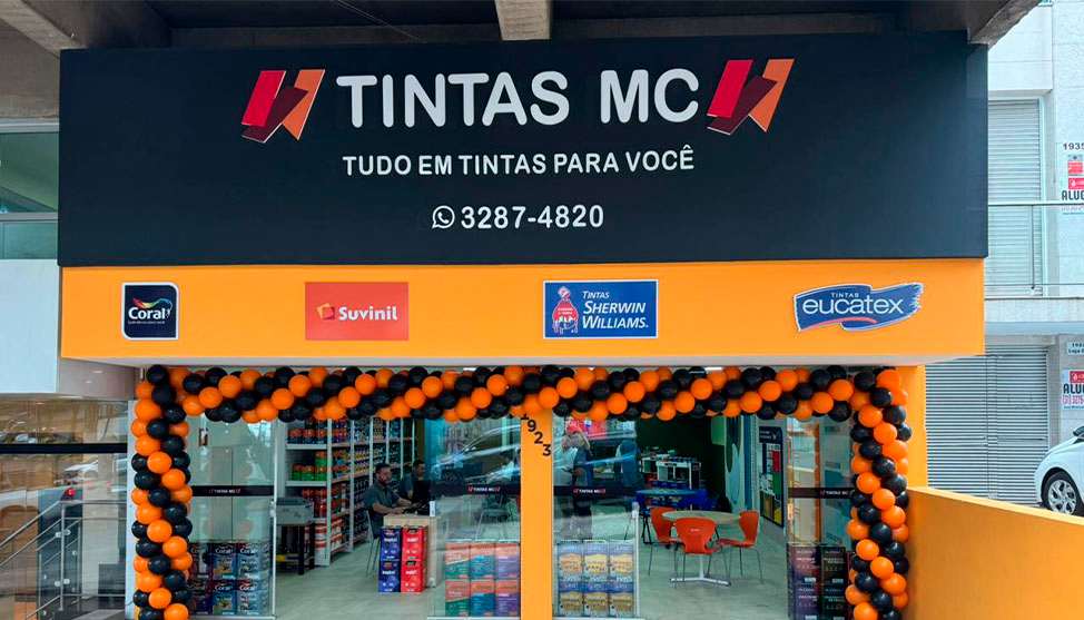 Tintas MC expande em MG com novas lojas na capital e interior